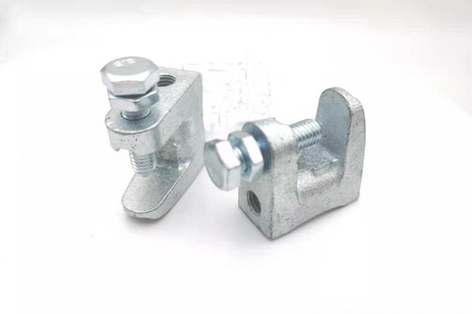 M6 H Beam Clamp Fastener White Galvanized Iron Steel