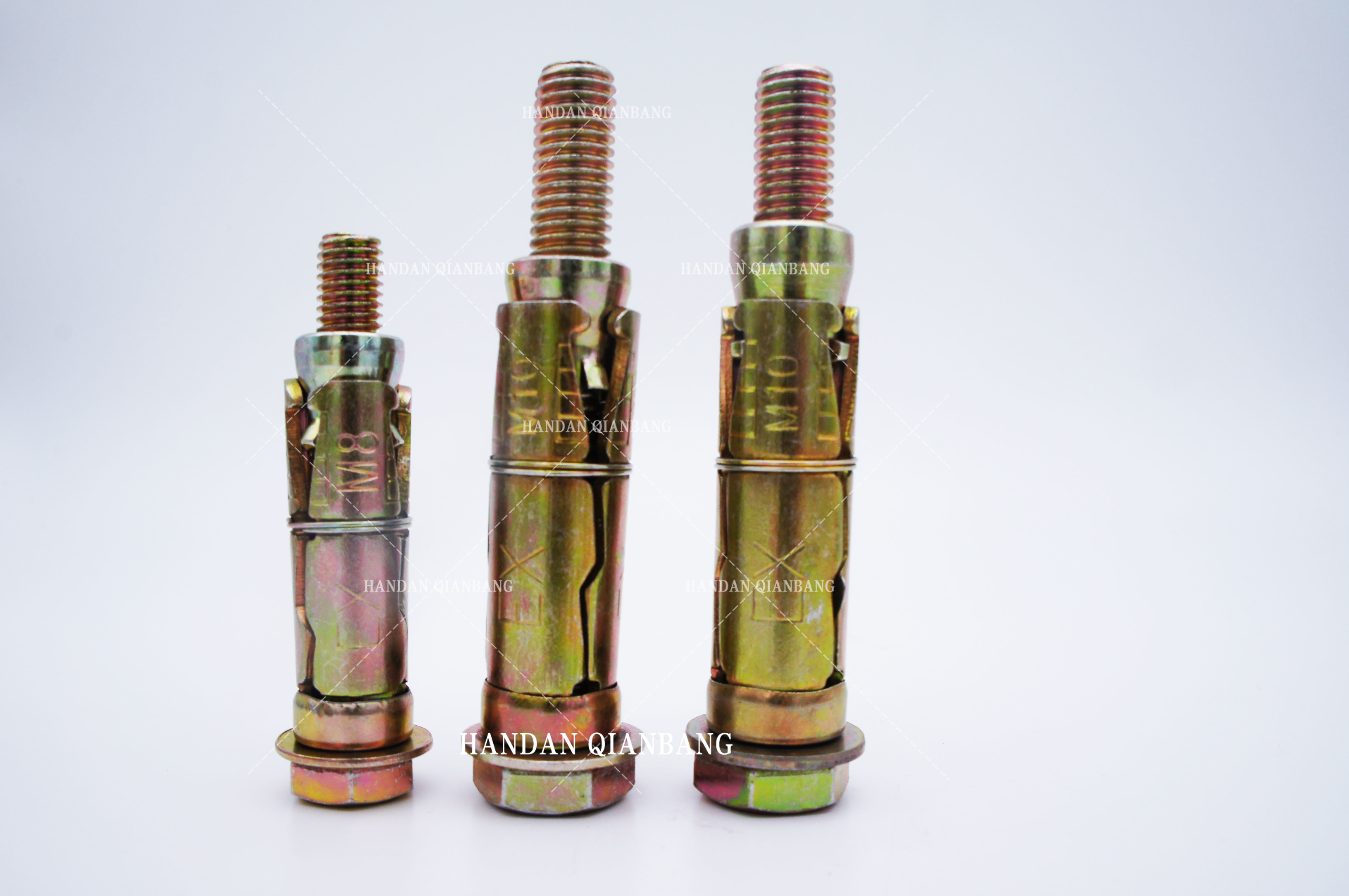 M6 M10 Expansion Fixing Anchor Bolts 3PCS Yellow Zinc Plated Finish ...