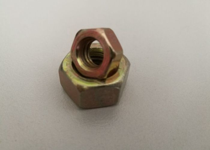 Hex Head Locking Flange Nut Plain Finish , Industrial M3 - M64 Hexagon ...