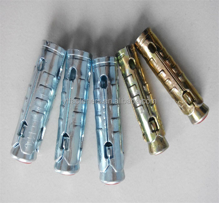 Fasteners Anchors Carbon Steel Yellow White Zinc Plated Shield Anchor ...