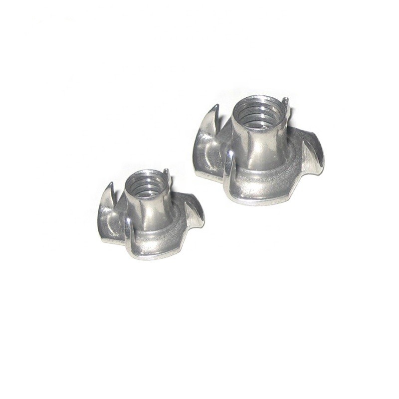 M6 M8 M10 M12 Carbon Steel Din 1624 Insert 4 Prong Tee T Nut Zinc Plated