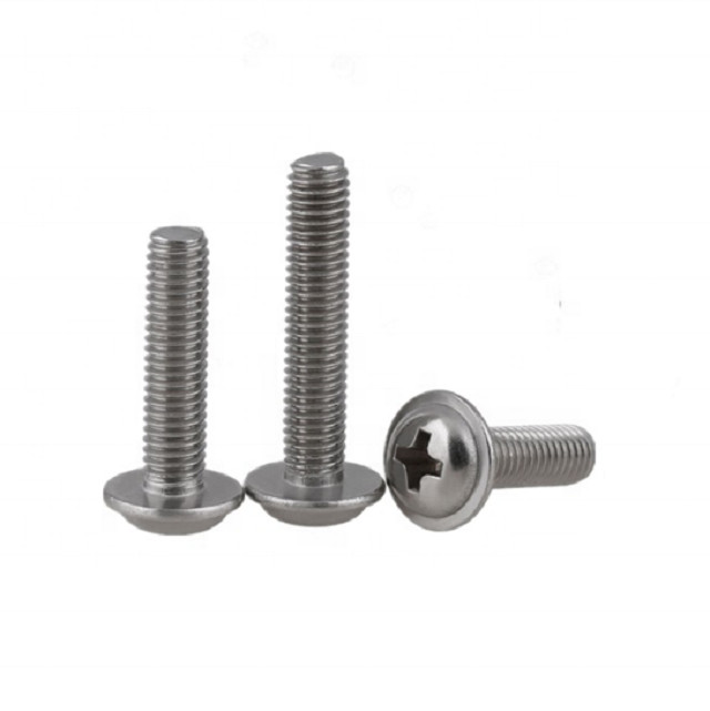 Zinc Plated Din 967 M6 Cross Recessed Pan Head Screw With Collar