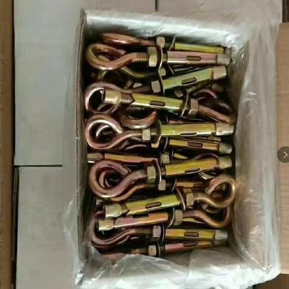 Yellow Zinc Plated Metal Anchor Bolts , Carbon Steel Anchor Bolt Sleeve
