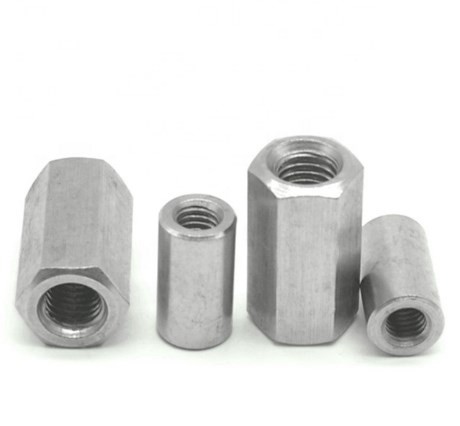 DIN6334 long nut hex nuts carbon steel galvanized grade 4.8 hexagon ...
