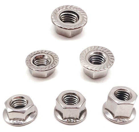 Galvanized Carbon Steel Hex Flange Nut Din 6923 Fasteners